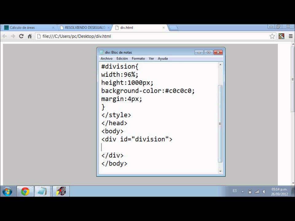 Etiqueta Div Html Youtube