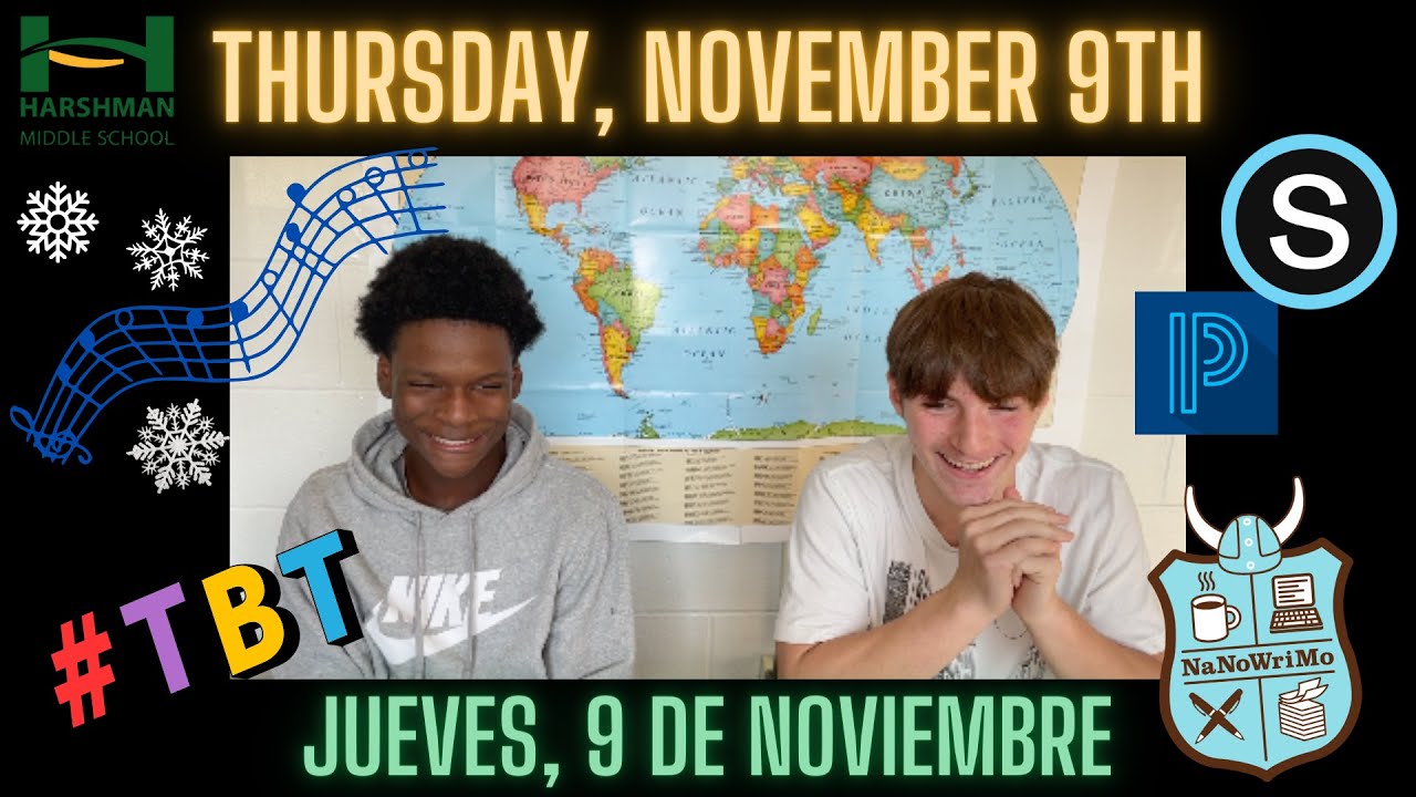 Daily Announcements: Thursday, November 9, 2023 - YouTube