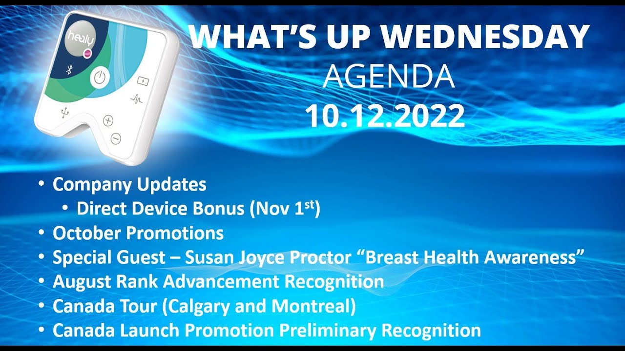 What's Up Wednesday - October 12, 2022 (Canada Tour, Recognition, Susan ...