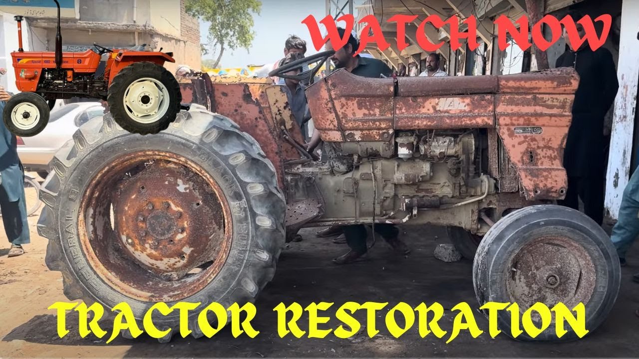 40 Years Old Tractor Restoration-Coverting 40 years old tractor to New ...