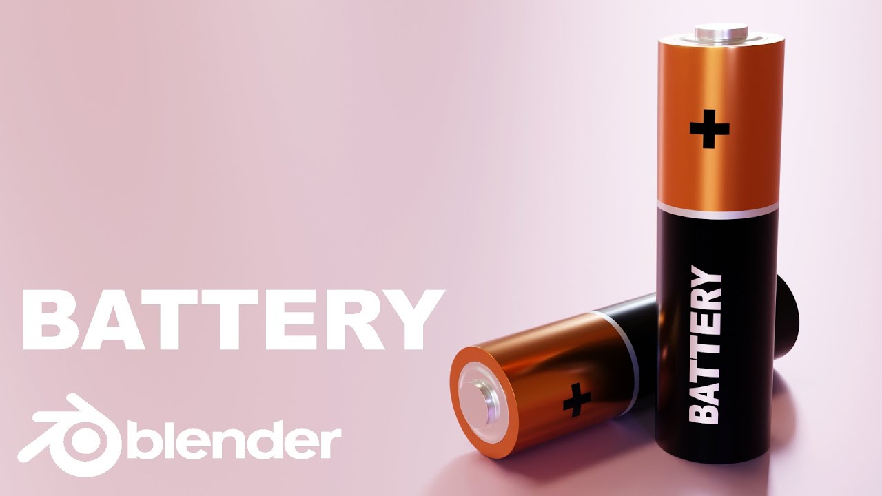 3D Modeling of Battery in a Blender | Timelapse - YouTube