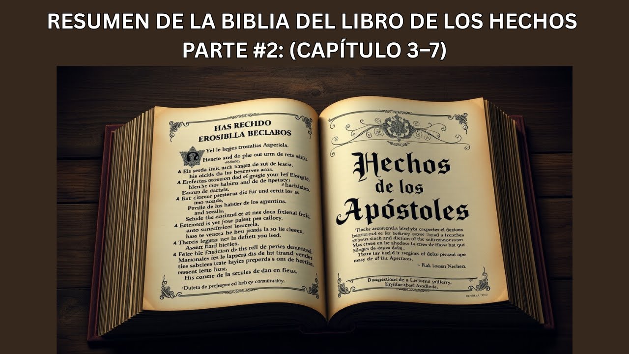 Resumen de la Biblia del Libro de los Hechos parte #2: “La Iglesia en ...