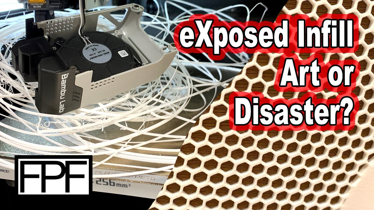 3D Printed Vent Fan Cover with eXposed Infill - YouTube