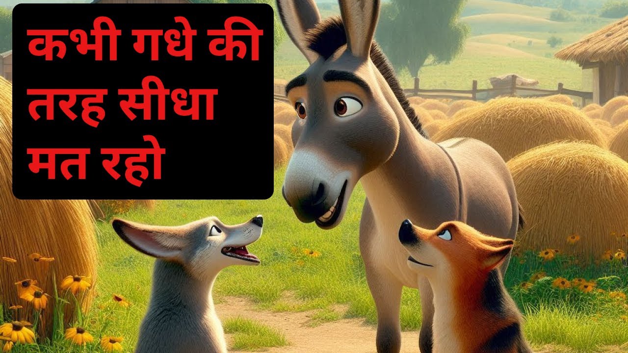 Jeevan mein kabhi gadhe ki tarah mat bano | Gadhe aur siyaar ki kahaani ...