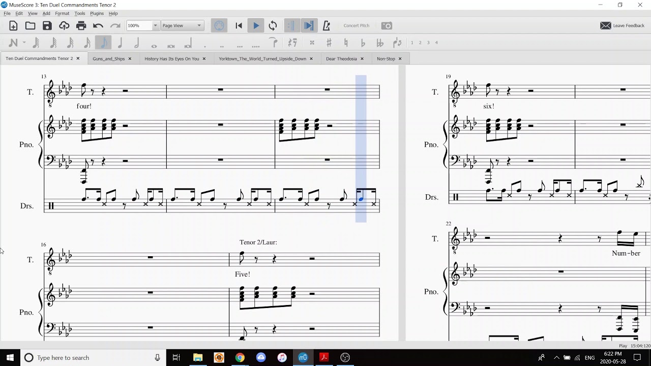 Ten Duel Commandments Tenor 2 - YouTube