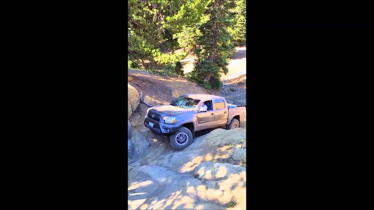 2015 Tacoma TRD light rock crawling in funny rocks Naches WA - YouTube