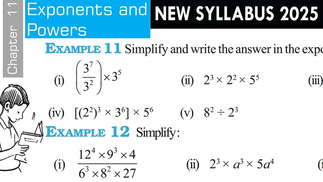 Examples | Ch 11 Exponents and Powers | Class 7 Maths NCERT | New ...