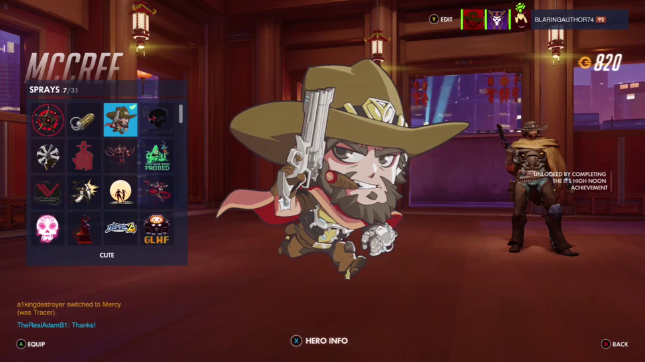 Cute spray unlock for MCCREE!!! - YouTube