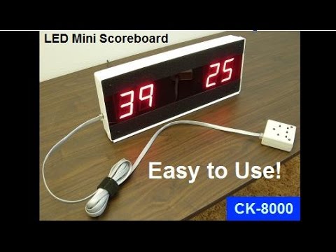CK-8000 Portable LED Mini Scoreboard Score Keeper : Electronics USA ...