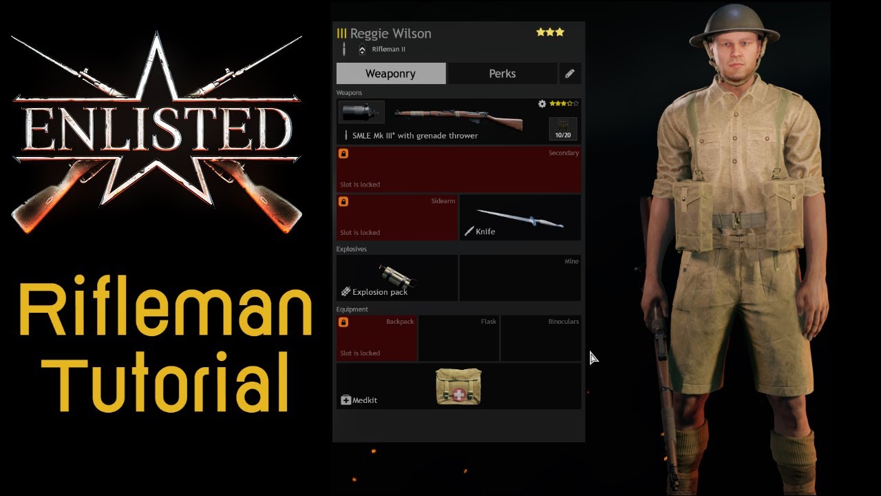 ENLISTED: RIFLEMAN ""TUTORIAL"" - YouTube