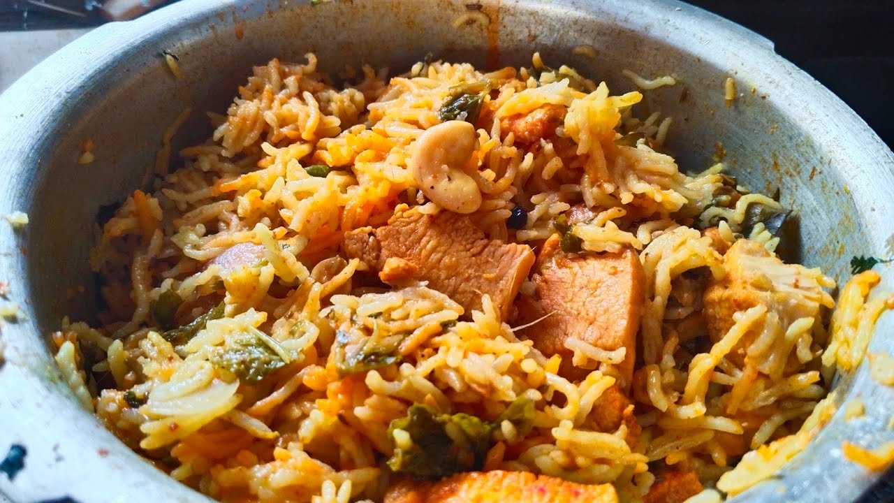 Kaju chicken biryani in 10 minutes,special biryani, Restaurant style ...