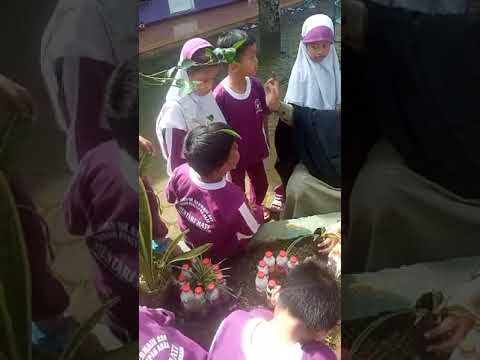 Menanam bunga di pot hasil kreasi Ecobrick #ecobrick - YouTube