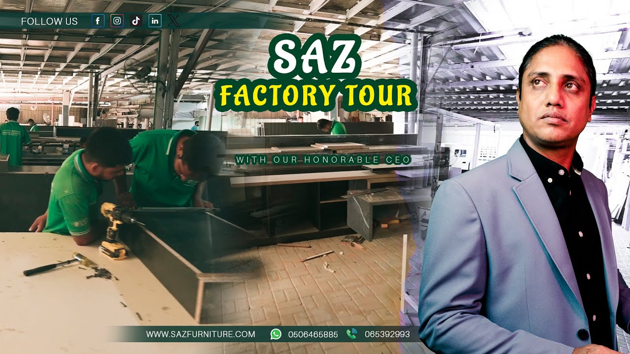 SAZ Furniture Factory🏭 Where Design Meets Precision Manufacturing #sazfurniture #factory # ...