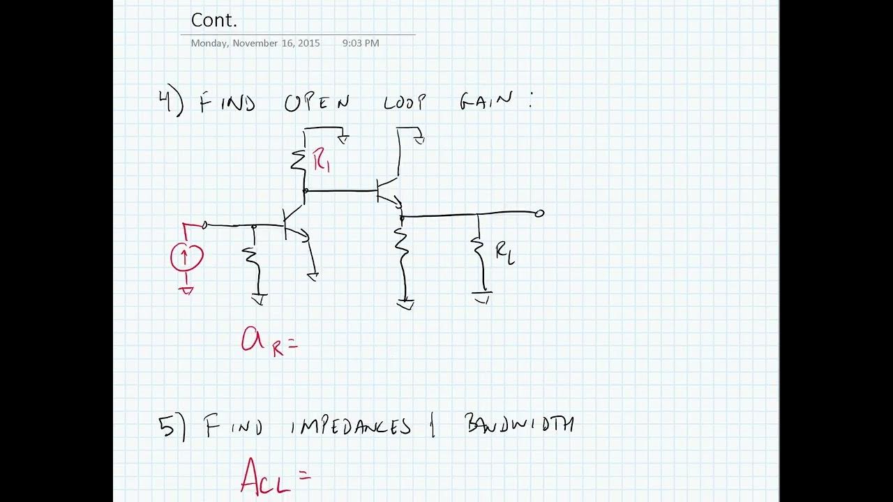 ECE 3204 Lecture 18D - Negative Feedback Example (Shunt-Shunt) - YouTube