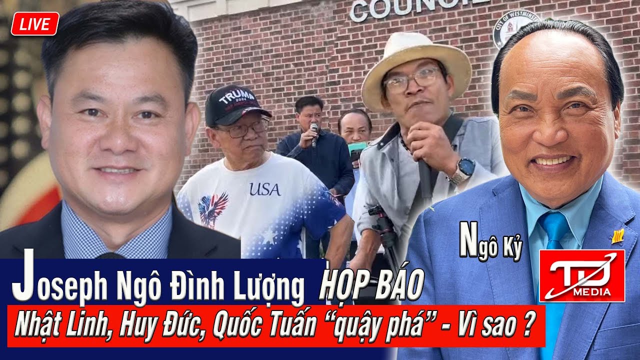 Joseph Ngô Đình Lượng HỌP BÁO - Nhật Linh, Huy Đức, Quốc Tuấn "quậy phá ...