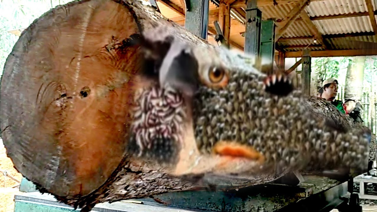 amazing wood processing longest wood made into sheets - YouTube