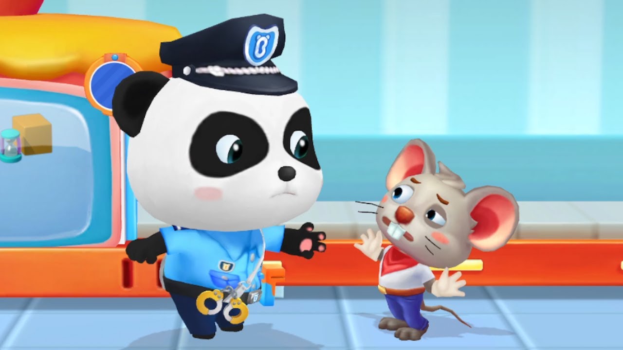 Babybus Policeman Kiki - Help Little Cop to Find the Thief - Kids ...