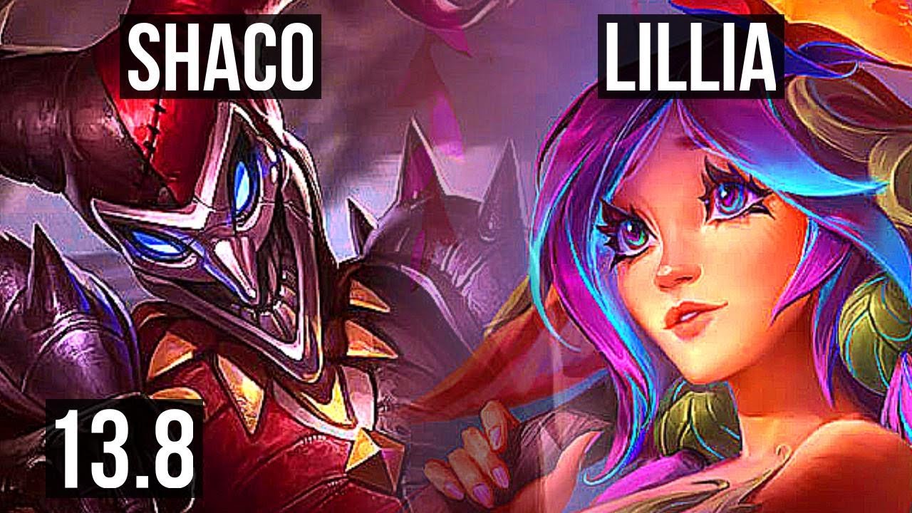 SHACO vs LILLIA (JNG) | Rank 4 Shaco, 2.5M mastery, 10/1/3, 600+ games ...