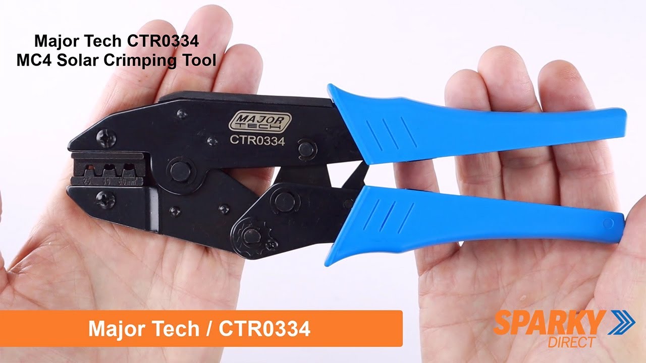 Major Tech CTR0334 | MC4 Solar Crimping Tool - YouTube
