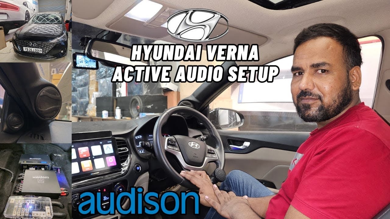 Hyundai Verna 🚘🔈 Premium Audio Active Setup | Audison | Voce 3 Way ...