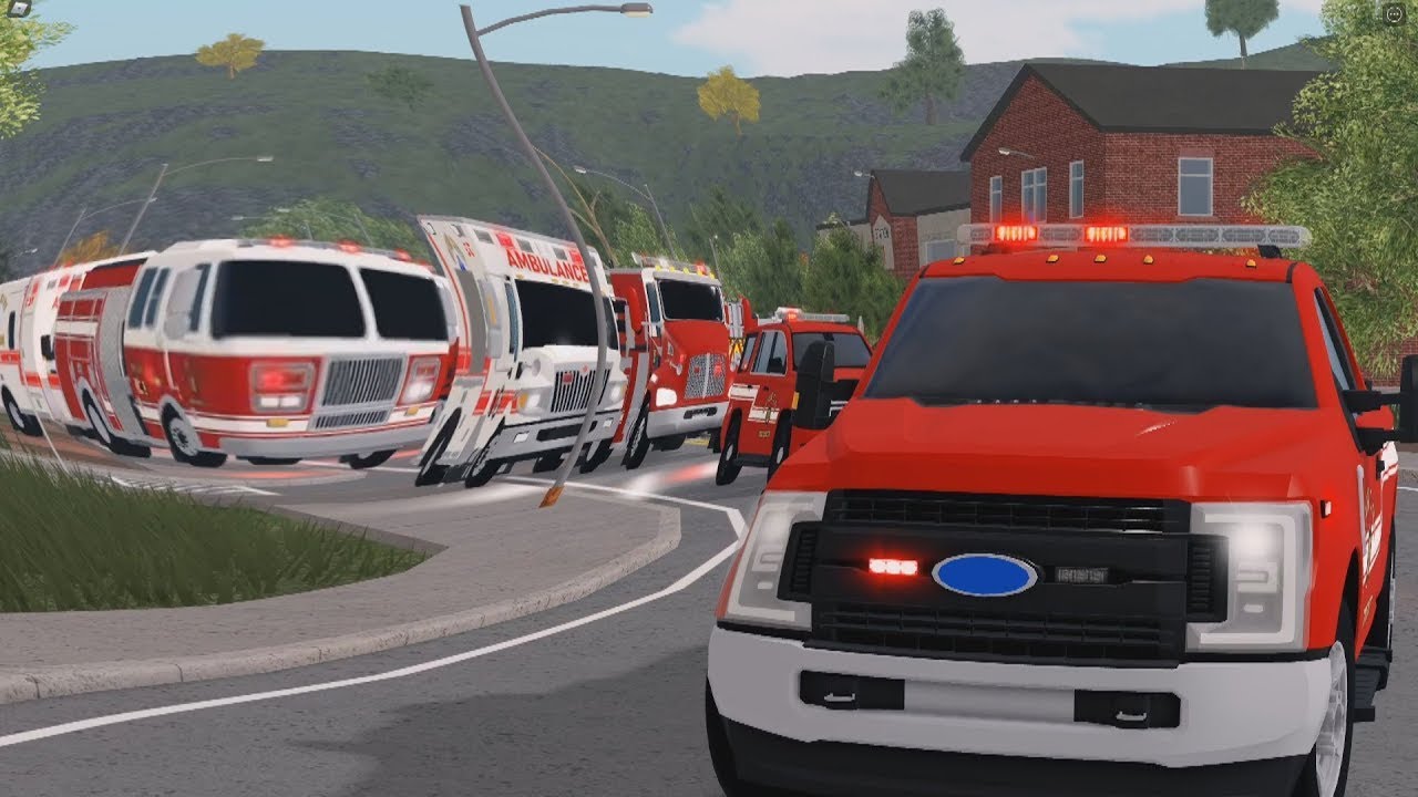 when the fire & rescue team is full on erlc - YouTube