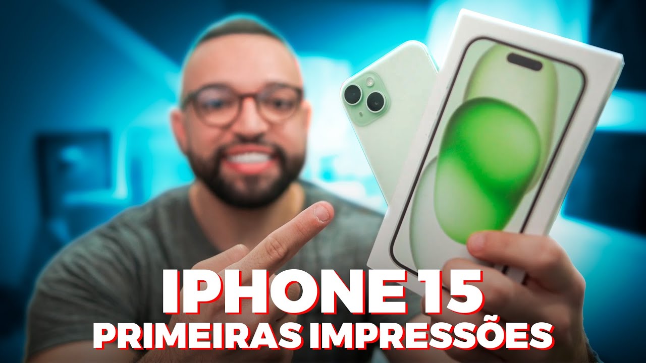 iPHONE 15 vale a pena?! UNBOXING e PRIMEIRAS IMPRESSÕES do modelo comum ...