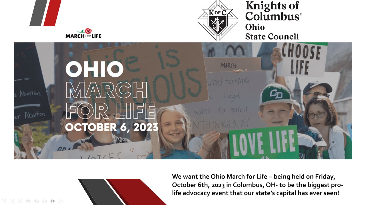 March for Life KofC Ohio - YouTube