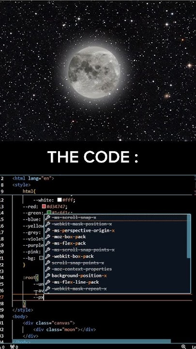 Isnt The Moon Lovely Html Css Codingshorts Coding Shorts Computerscienceconcepts Html