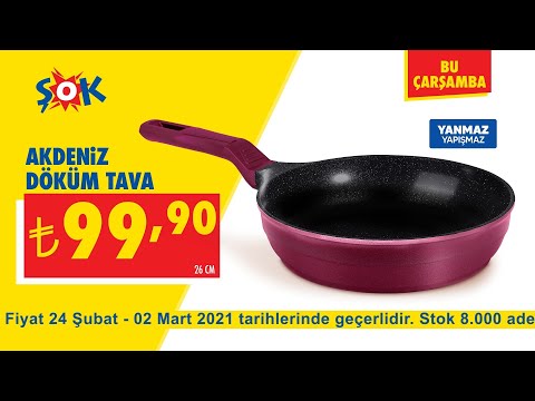 Akdeniz Döküm Tava hem ŞOK'ta hem de Cepte ŞOK'ta #ŞOKUcuz!