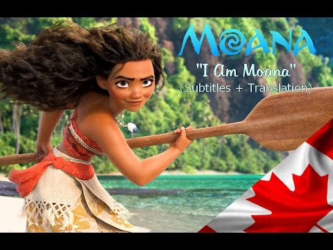 Moana - ''I Am Moana'' (Canadian French) Subtitles + Translation - YouTube