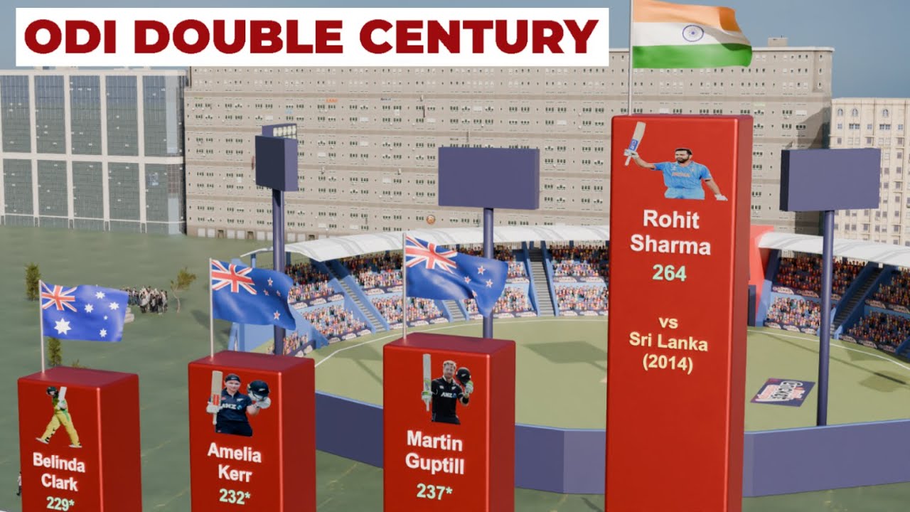 Double Centuries in ODI Cricket🏏 - YouTube