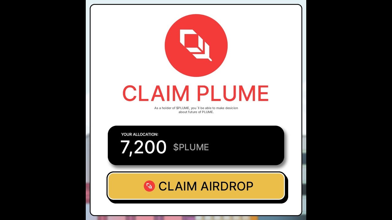 Plume Airdrop, 100% Free Testnet Airdrop. Earn 1000$ - YouTube