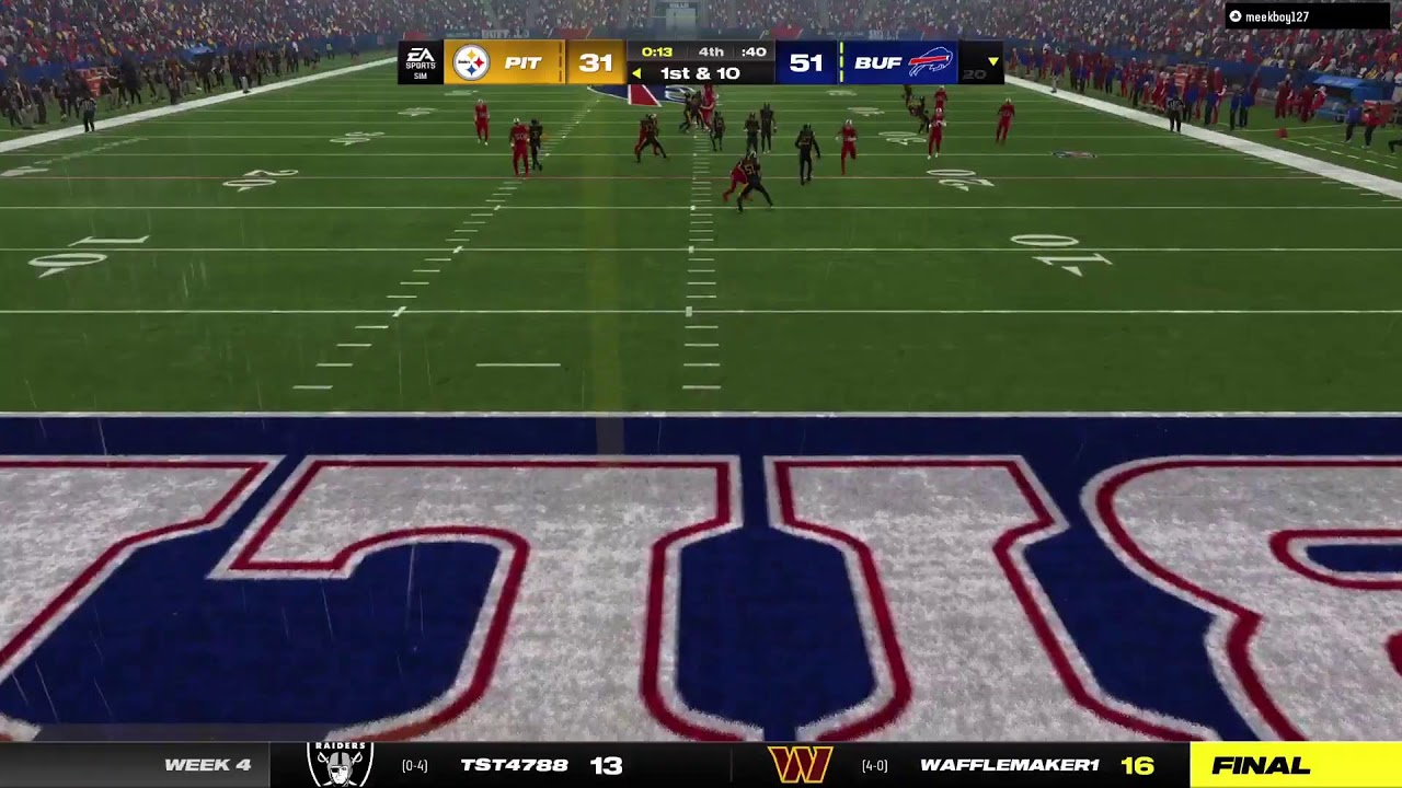WFL W4 PIT vs BUF - YouTube