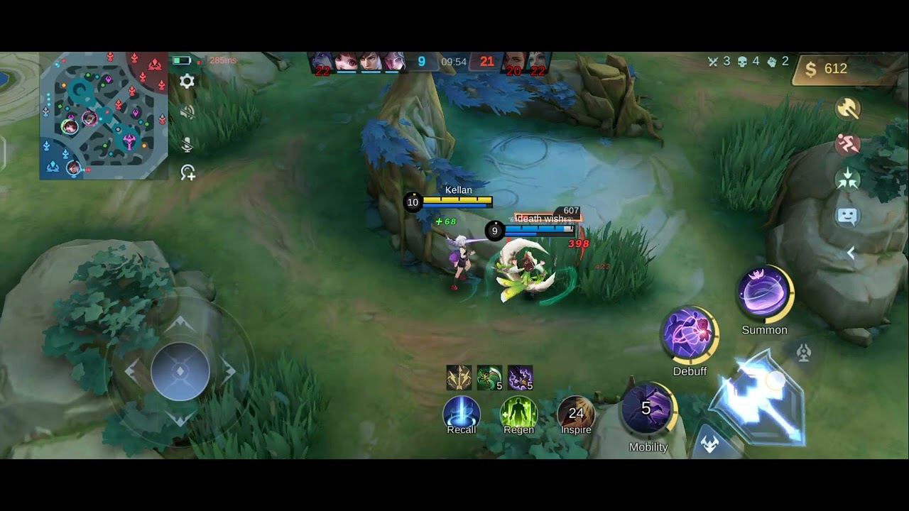 using mm in mlbb tried to push but failed - YouTube