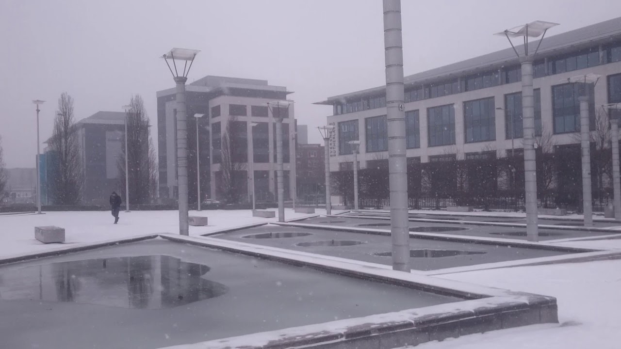 Snow in Cardiff on 2/3/2018 - YouTube