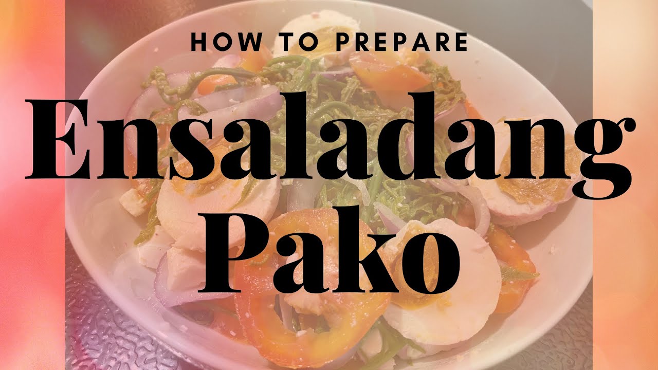 How to prepare Ensaladang Pako (Fiddlehead Fern Salad) - YouTube