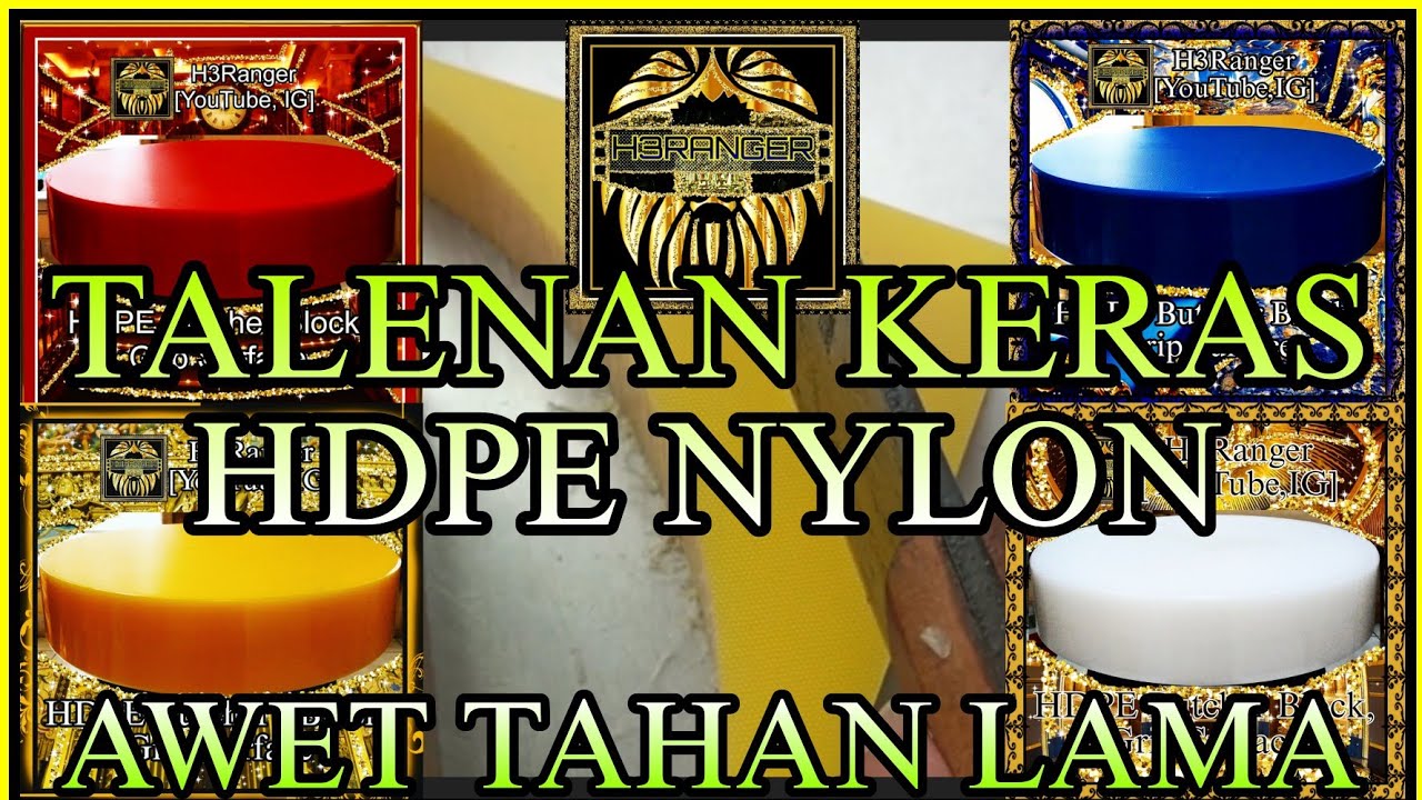 Chopping Board Long Lasting Talenan HDPE Nylon Awet Keras Anti Kanker ...