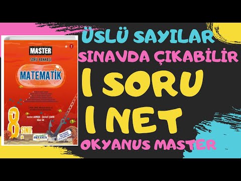 LGS Matematik Okyanus Master👌 Üslü Sayılar/ 1 SORU 1 NET💪