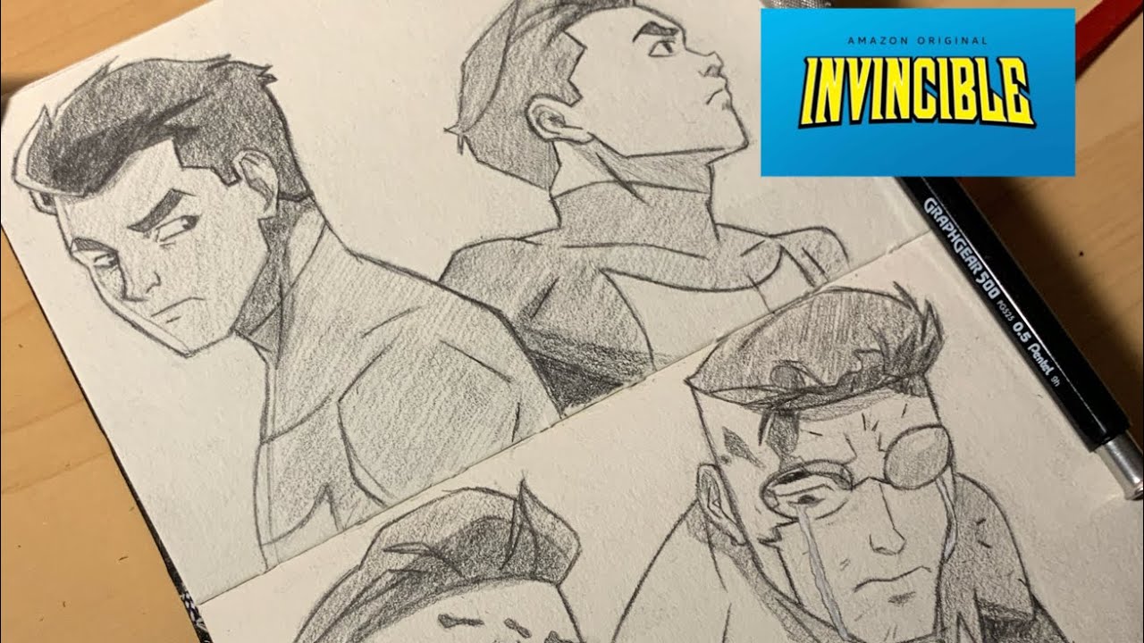 Drawing Mark Grayson | Invincible - YouTube