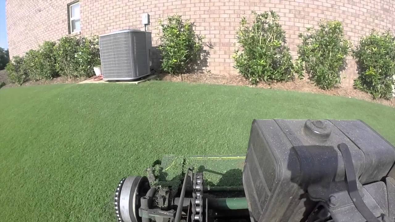 1958 Locke Reel Mower - YouTube