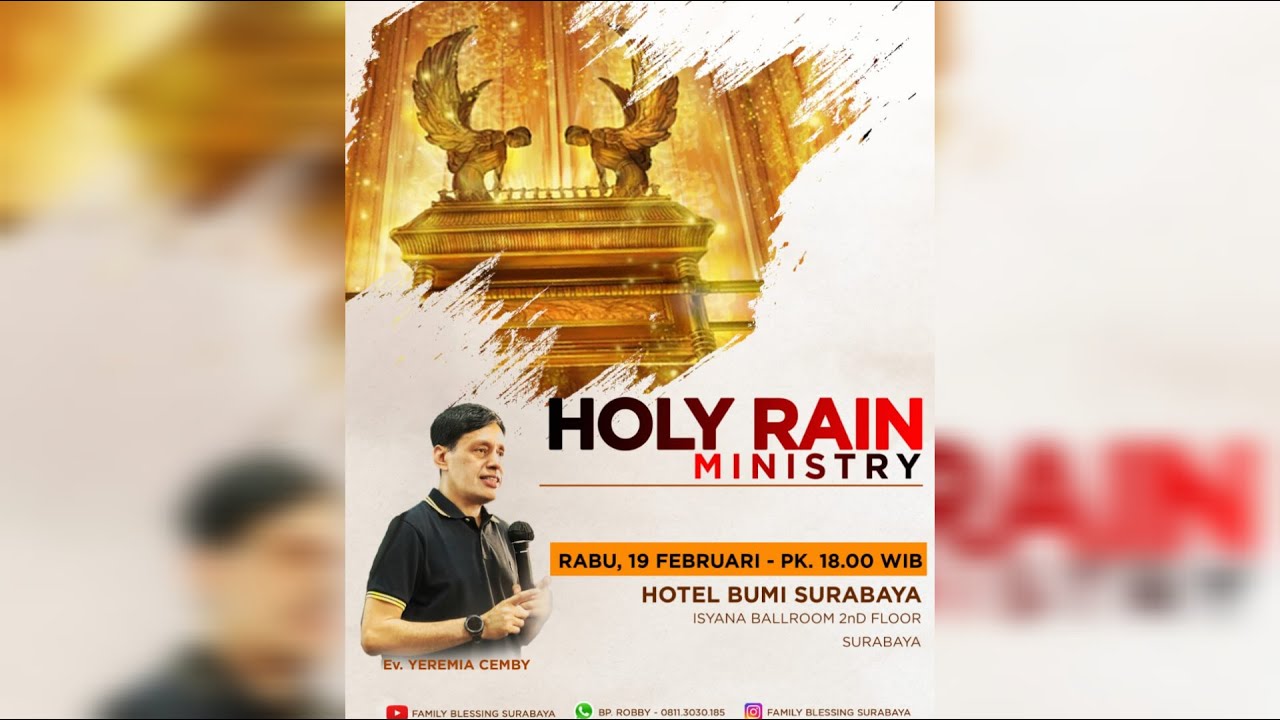 Ibadah HOLY RAIN MINISTRY || Rabu, 19 FEB 2025 - PK. 18.00 WIB || with ...