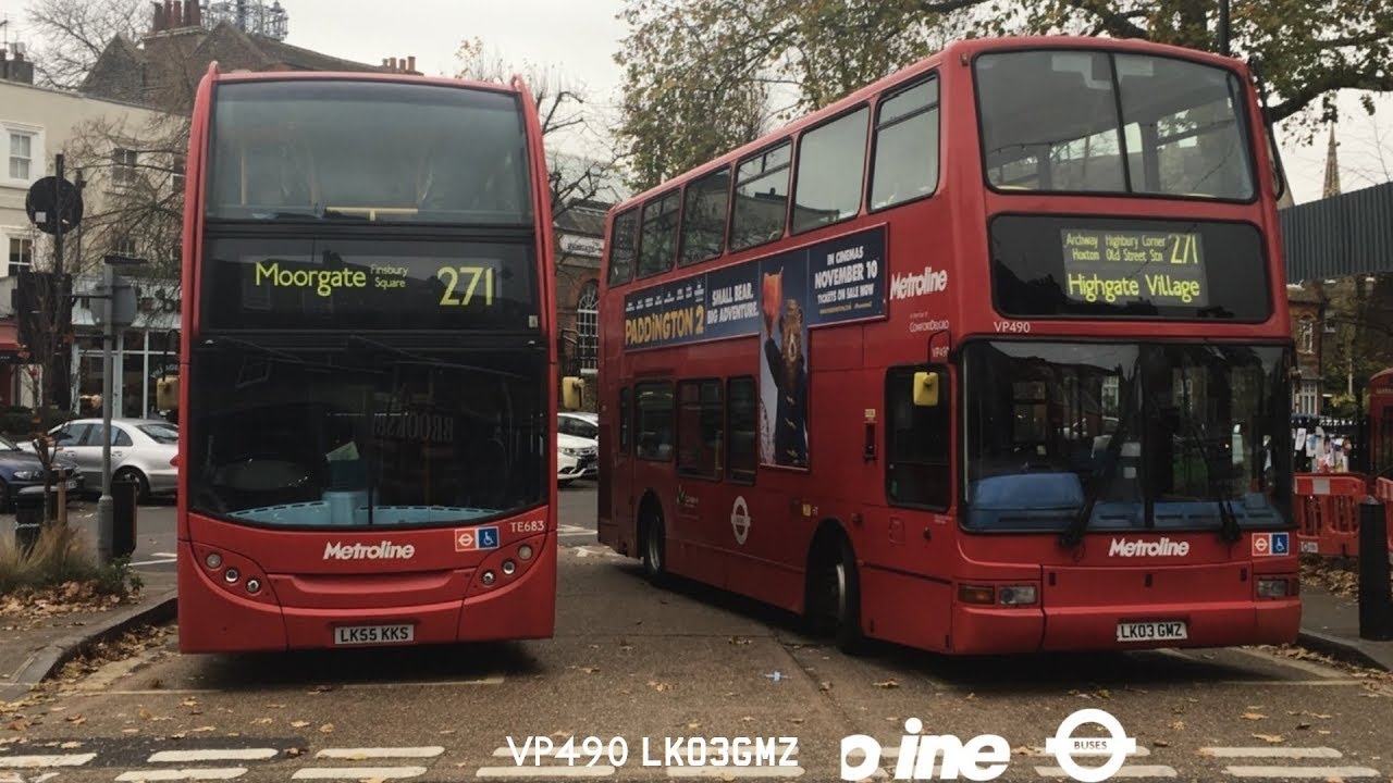 *Last LK03 VP* 271 Bus Route (VP490 LK03GMZ) Volvo Plaxton President o ...