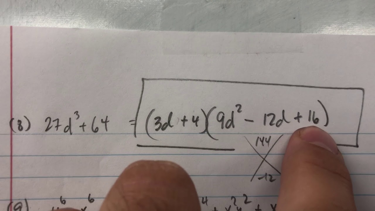 HA2T Unit 2 Crazy Factoring 8 - YouTube