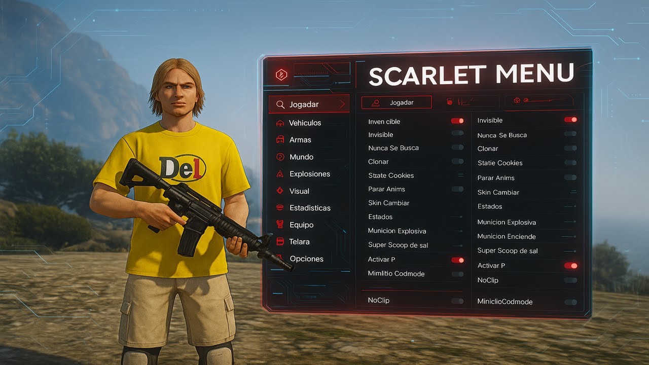 TESTEI o SCARLET MENU no FiveM e o servidor SURTOU 💣💀 - YouTube