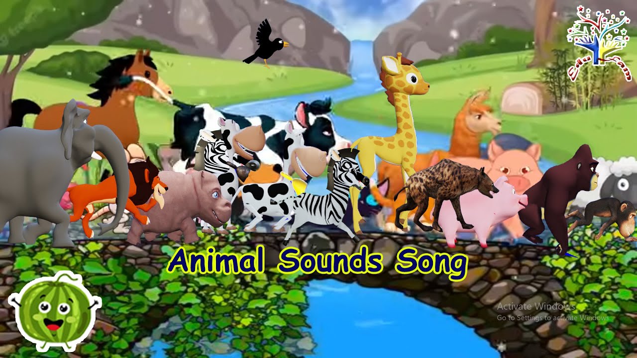 The Animal Sounds Song AS11AJ1 || What Do The Animals Say? | EduFam ...