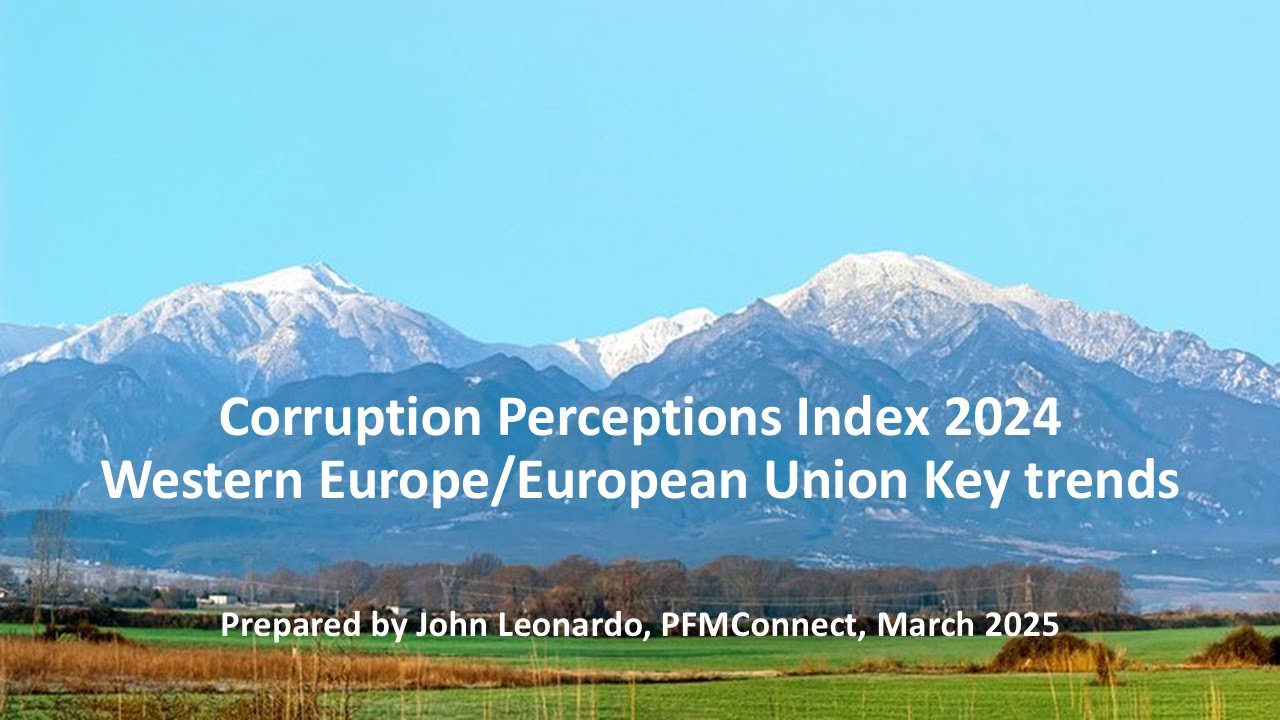 Corruption Perceptions Index 2024 Western Europe European Union Key ...