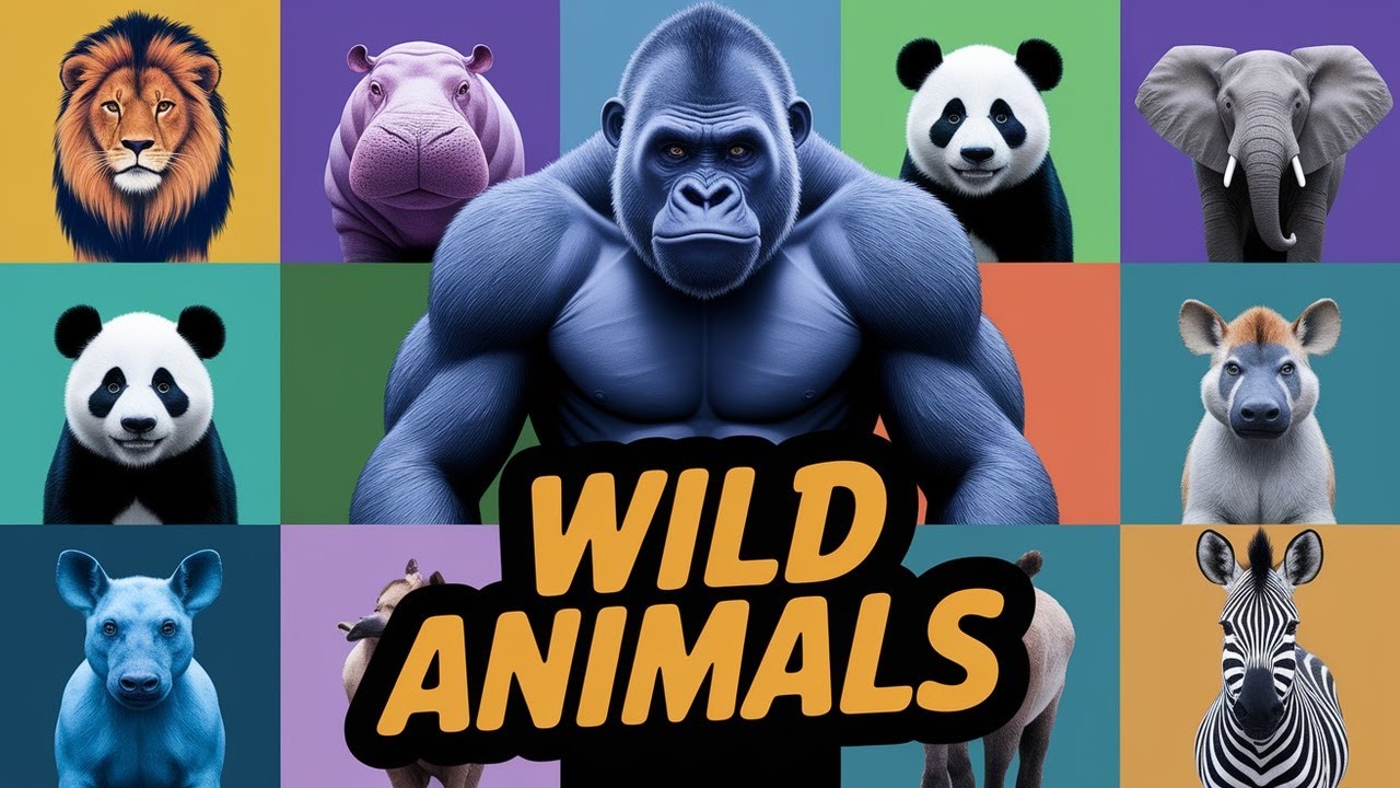 Safari Animal Sounds Song | Nursery Rhyme for Kids - Learn Animal Names ...