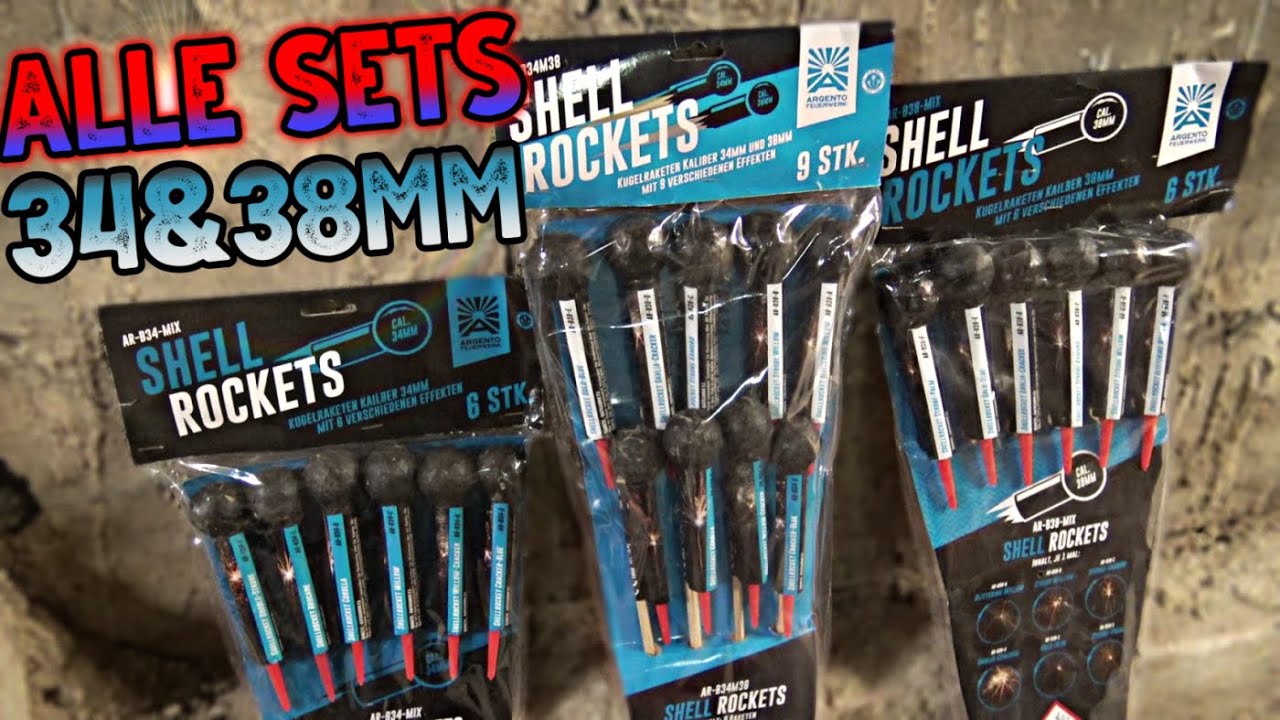 ALLE Argento Shell Rockets KALIBER 34&38mm - Genießer Raketen an ...