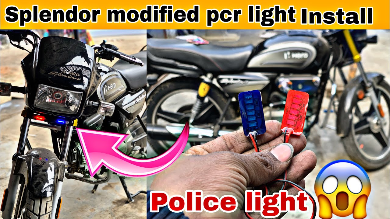 Splendor pcr light install | splendor modified speedometer # ...