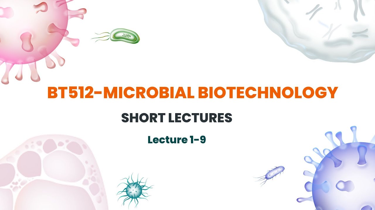 VU BT512 Short Lectures | Lesson # 1-9 | Microbial Biotechnology (old ...